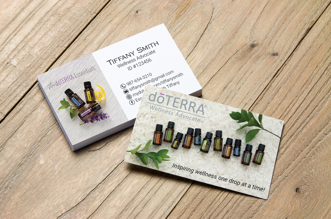 Doterra Business Cards Custom Doterra Business Card Modern - Etsy