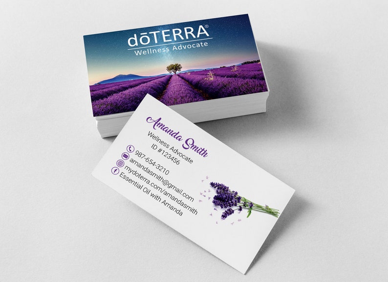 Doterra Business Cards Custom Doterra Business Card Modern - Etsy