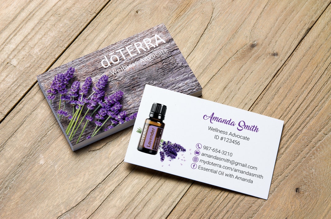 Doterra Business Cards Custom Doterra Business Card Modern - Etsy