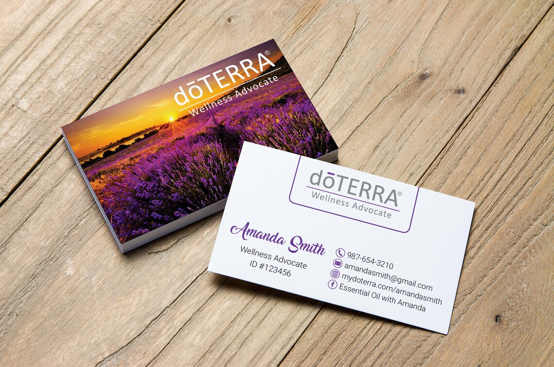 Doterra Business Cards Custom Doterra Business Card Modern - Etsy