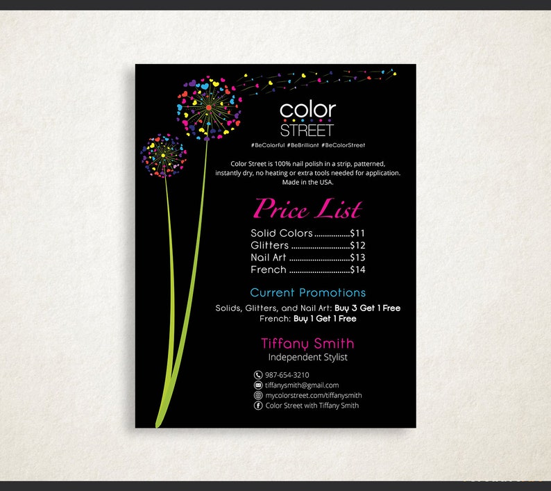 SALE Color Street Marketing Bundle Color Street Marketing | Etsy