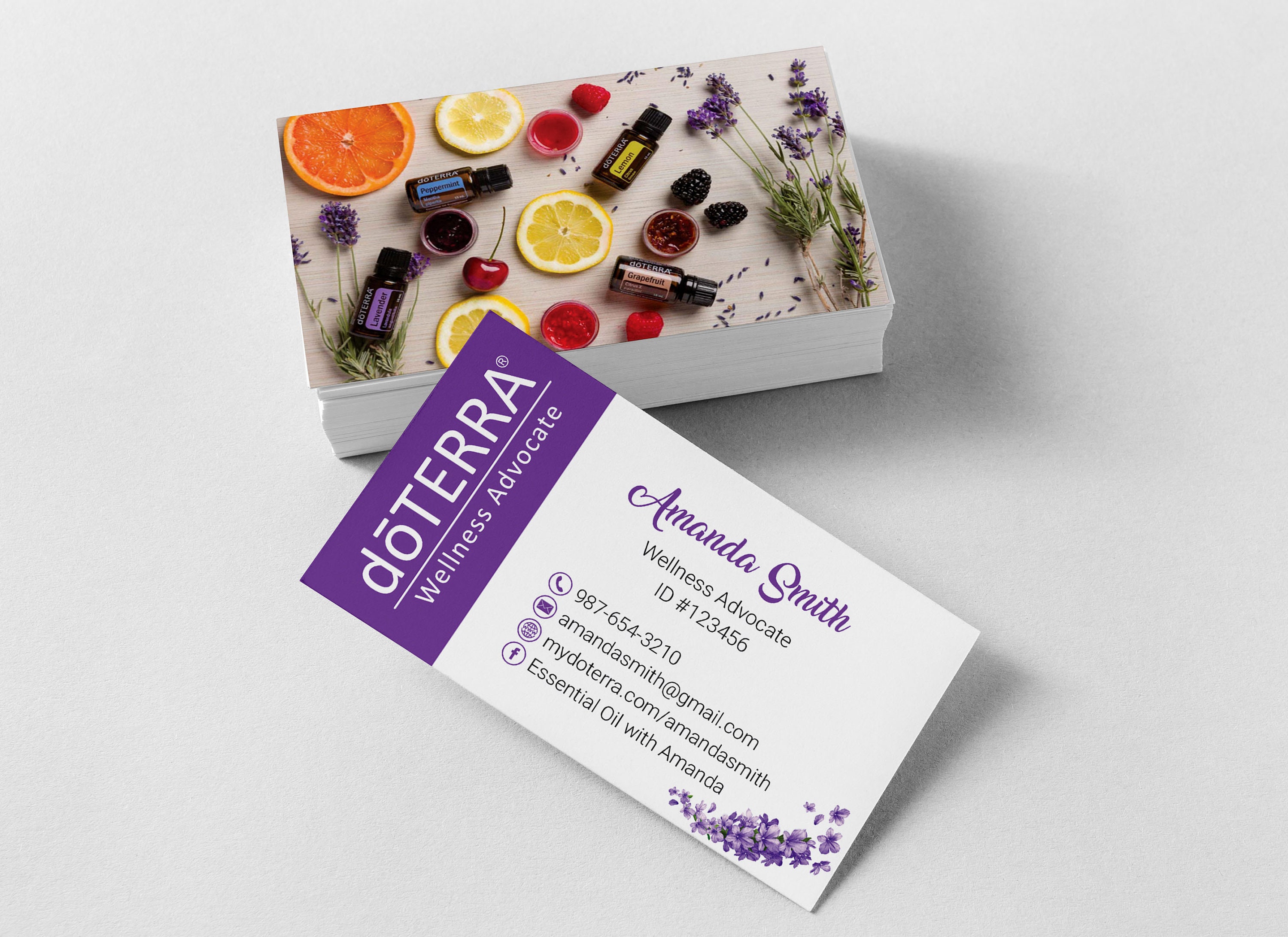 Doterra Business Cards Custom Doterra Business Card Modern - Etsy