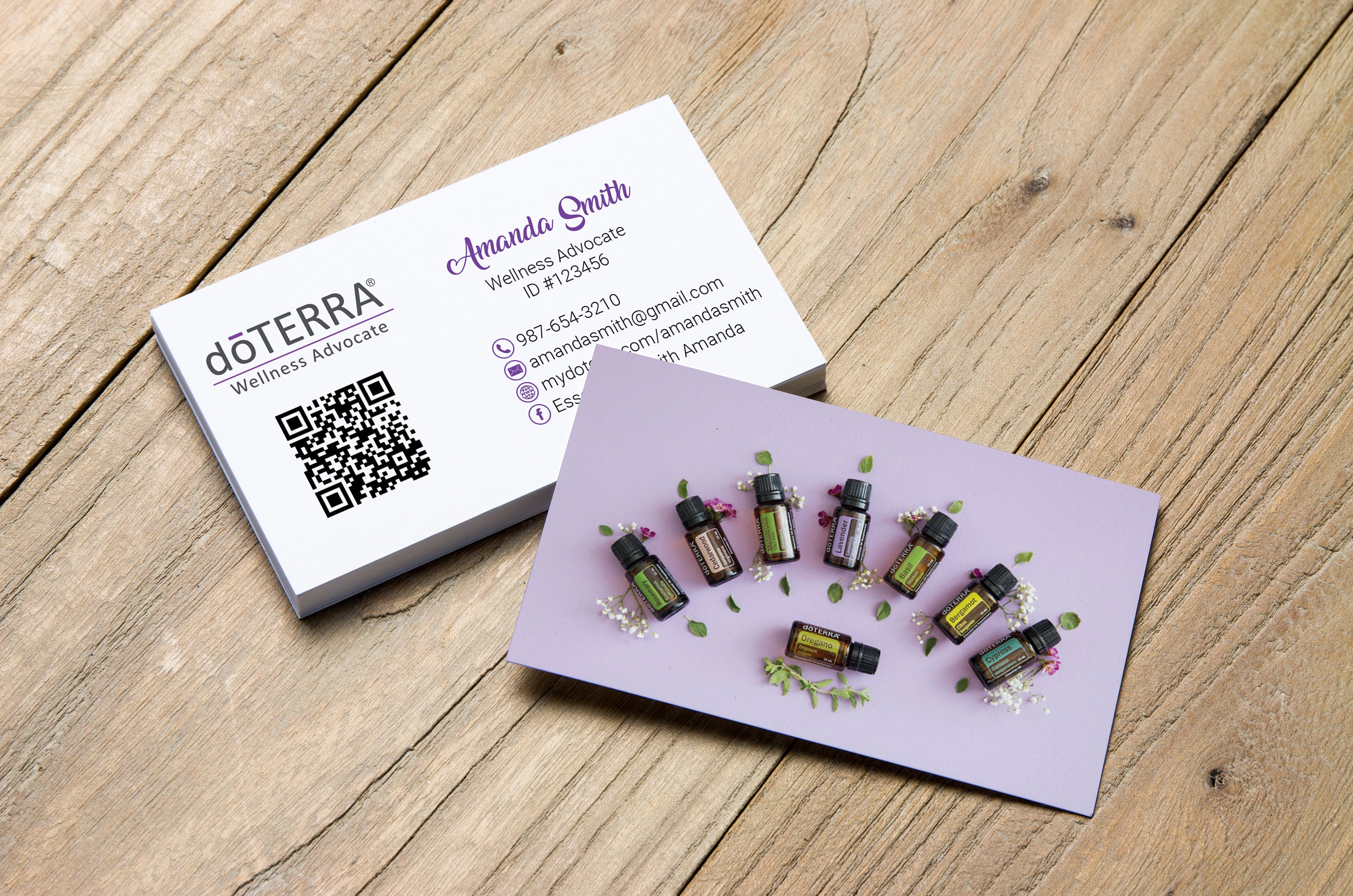 Doterra Business Cards, Custom Doterra Business Card, Modern Business ...