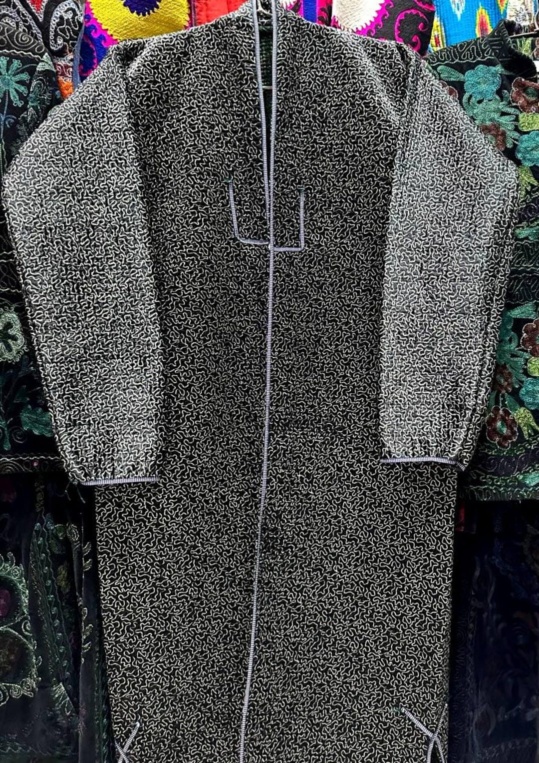 Uzbek Traditional Ikat Robe ,chapan.handwoven Ikat Adras Chapan From ...