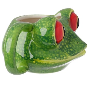 Novelty Green Tree Frog Mug Amphibians Amphibian Reptile Head, Frog ...