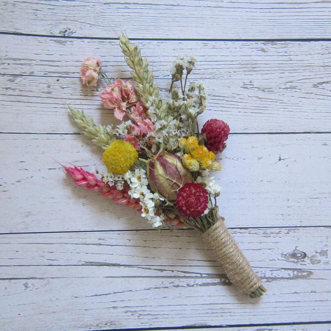 Dried Flower | Wedding | Dried Flowers | Boho | Buttonholes ...