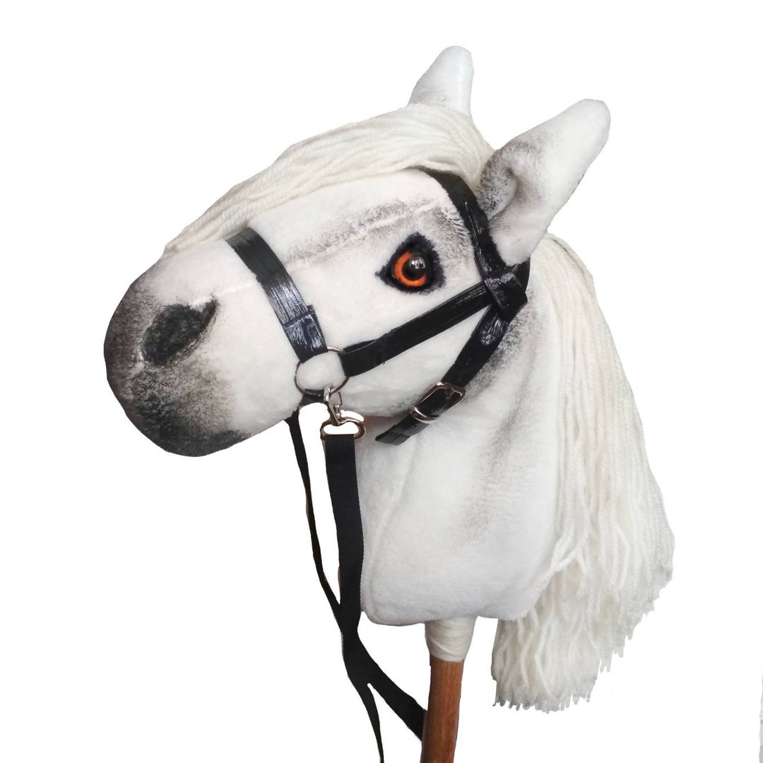 Realistic Hobby Horse on Stick for Kids | Palomino Stick Horse With ...