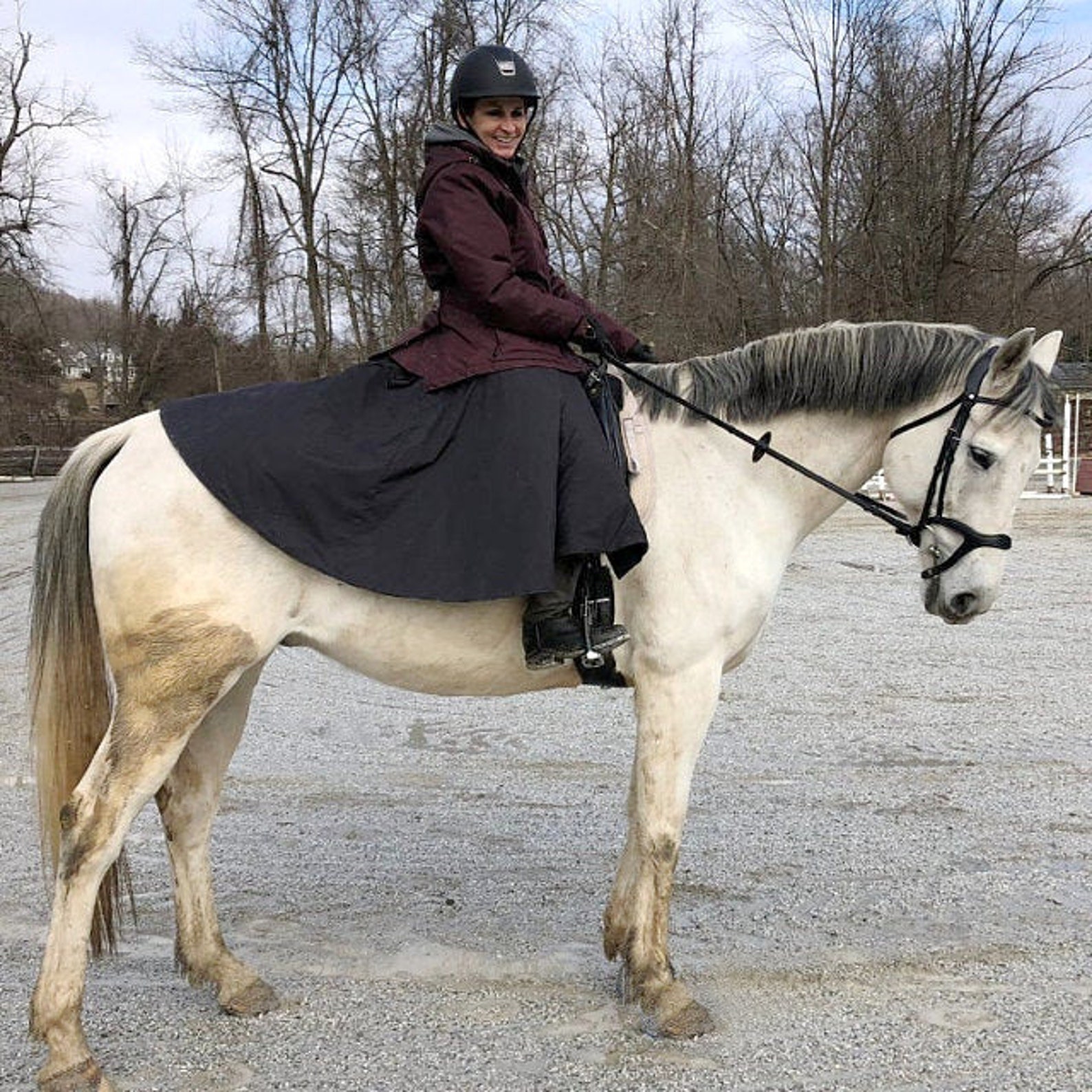 Equestrian Riding Skirt for Women Winter Riding Gear | Etsy