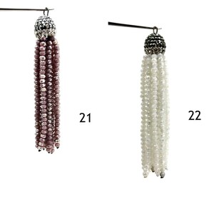23 Colors, Crystal Tassels, Beaded Tassels, Bead Tassels Jewelry ...