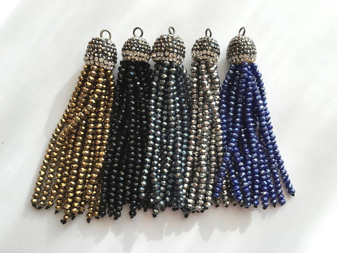 23 Colors, Crystal Tassels, Beaded Tassels, Bead Tassels Jewelry ...