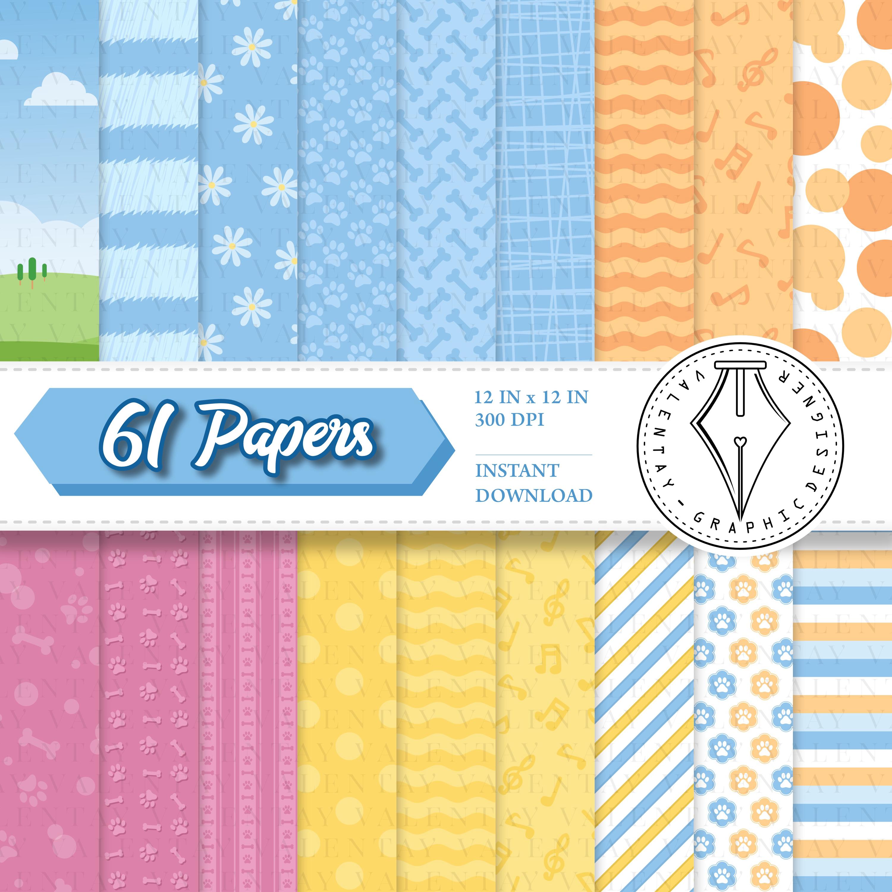 Puppy Love Digital Paper - Etsy