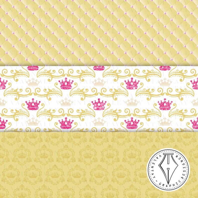 Royal Little Princess Digital Paper - Etsy