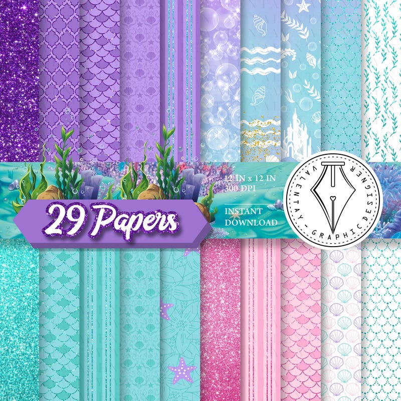 Mermaid Wallpaper - Etsy