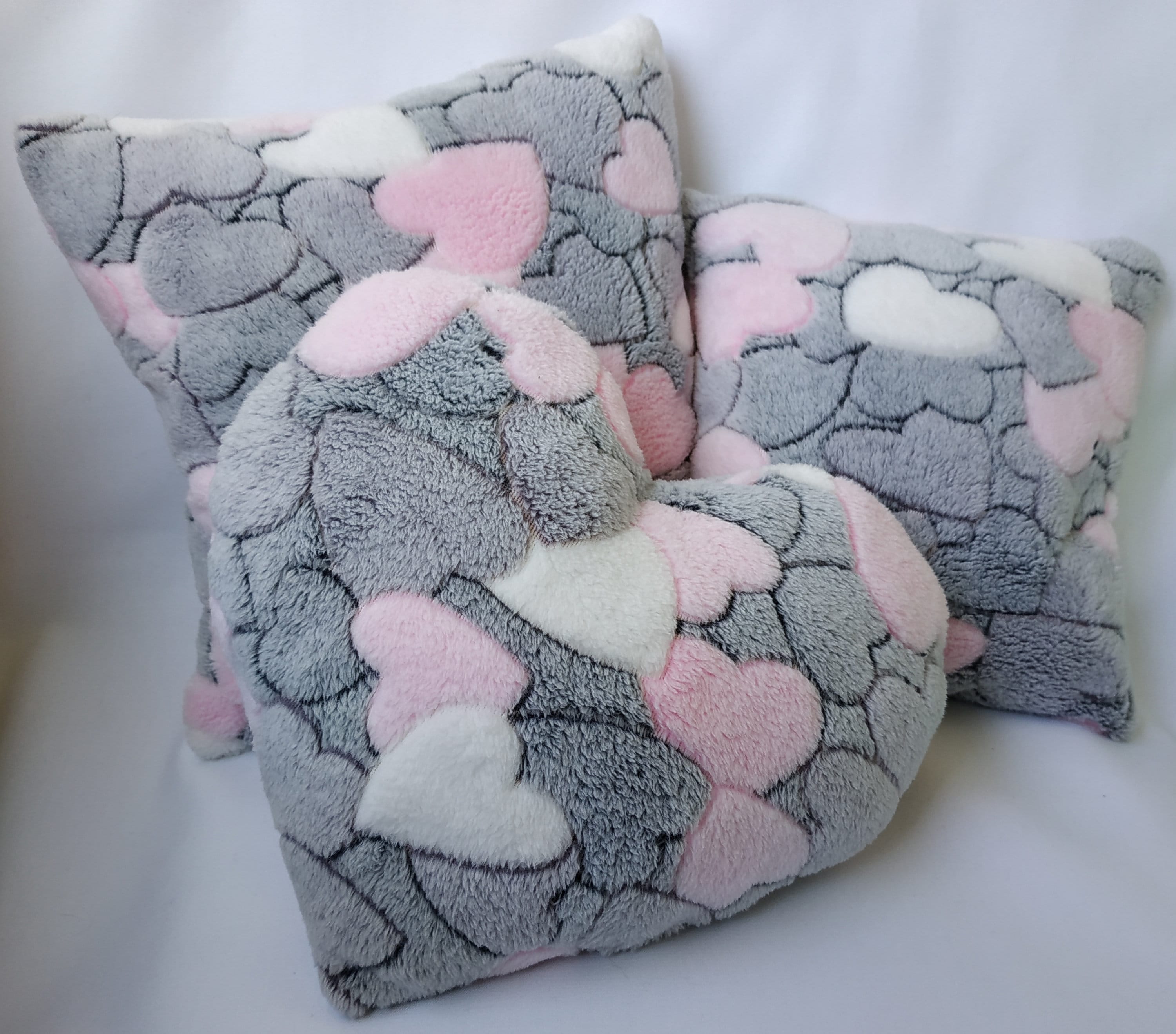 Heart Shaped Fleece Cushion Cover Inner Cover Baby House - Etsy UK