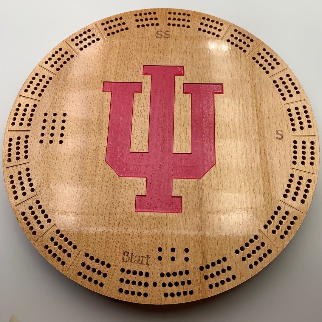 Custom Circle Cribbage Board Laser Engraved With Metal Pegs - Etsy