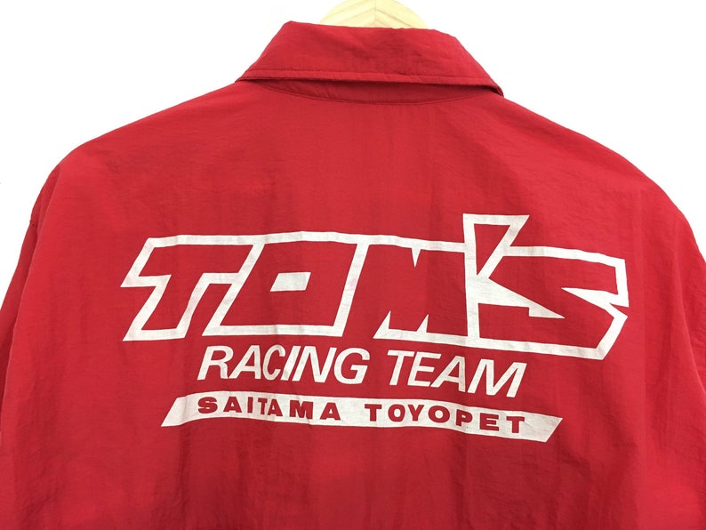 Rare Vintage TOM'S RACING Windbreaker Jacket Big Logo | Etsy