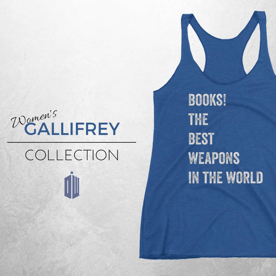 DW BOOKS Tank Doctor Who Inspired Shirt, Doctor Who Women's Tank ...