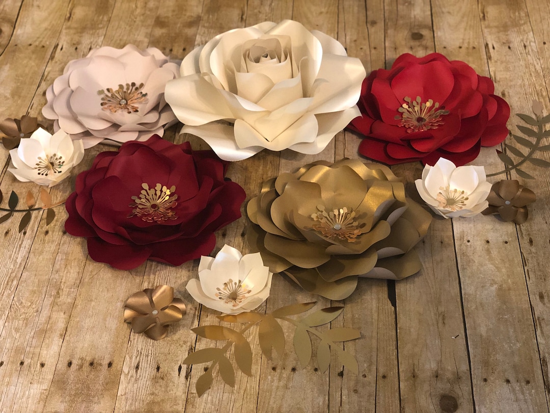 Paper Flowers Backdrop Set of 15 Items - Etsy