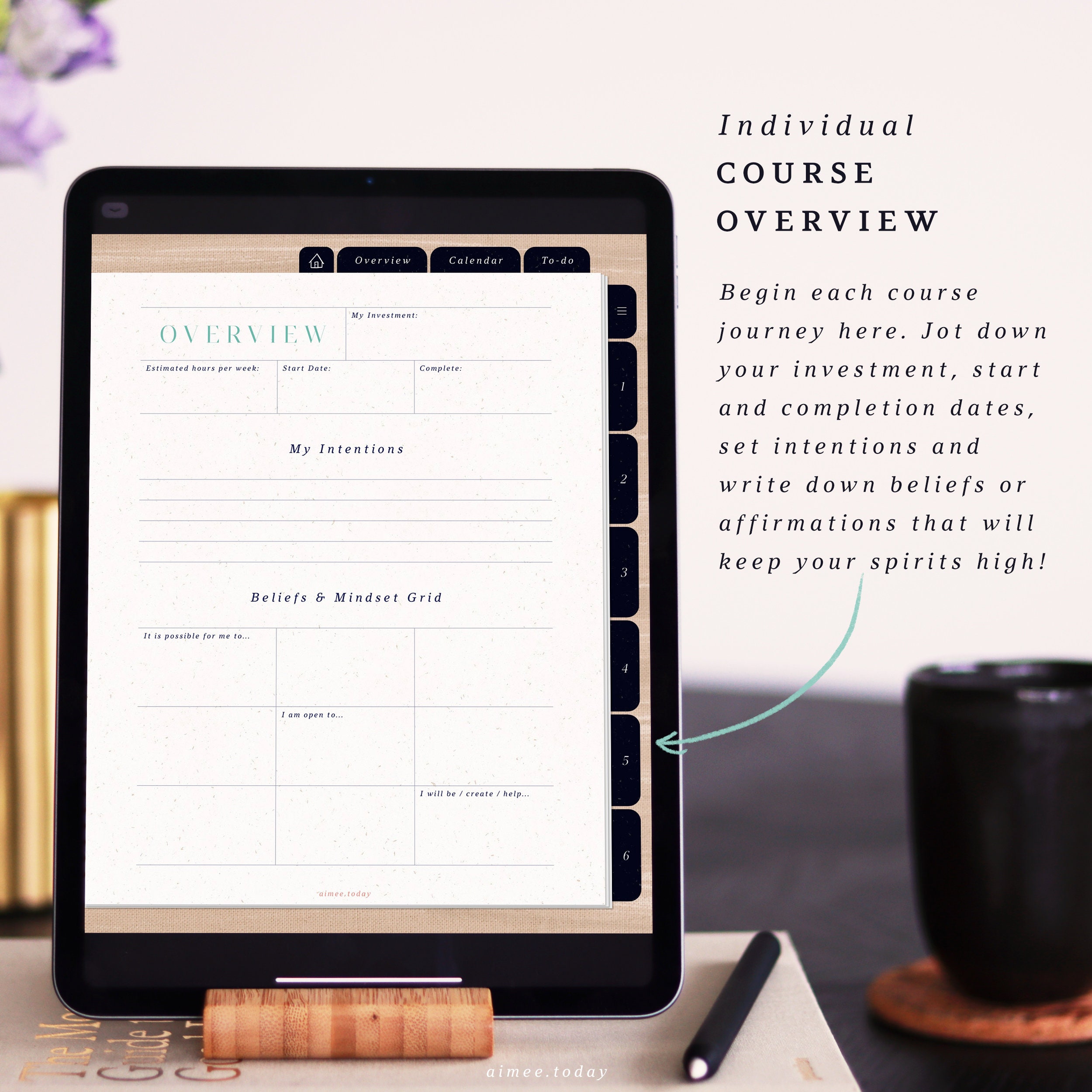 Online Course Tracker Digital Planner for Entrepreneurs. - Etsy UK