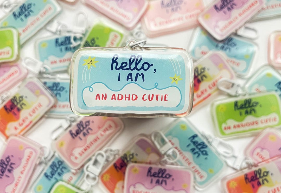 Hello, I Am... Affirmation Keychain | | Mental Health Keychain ...