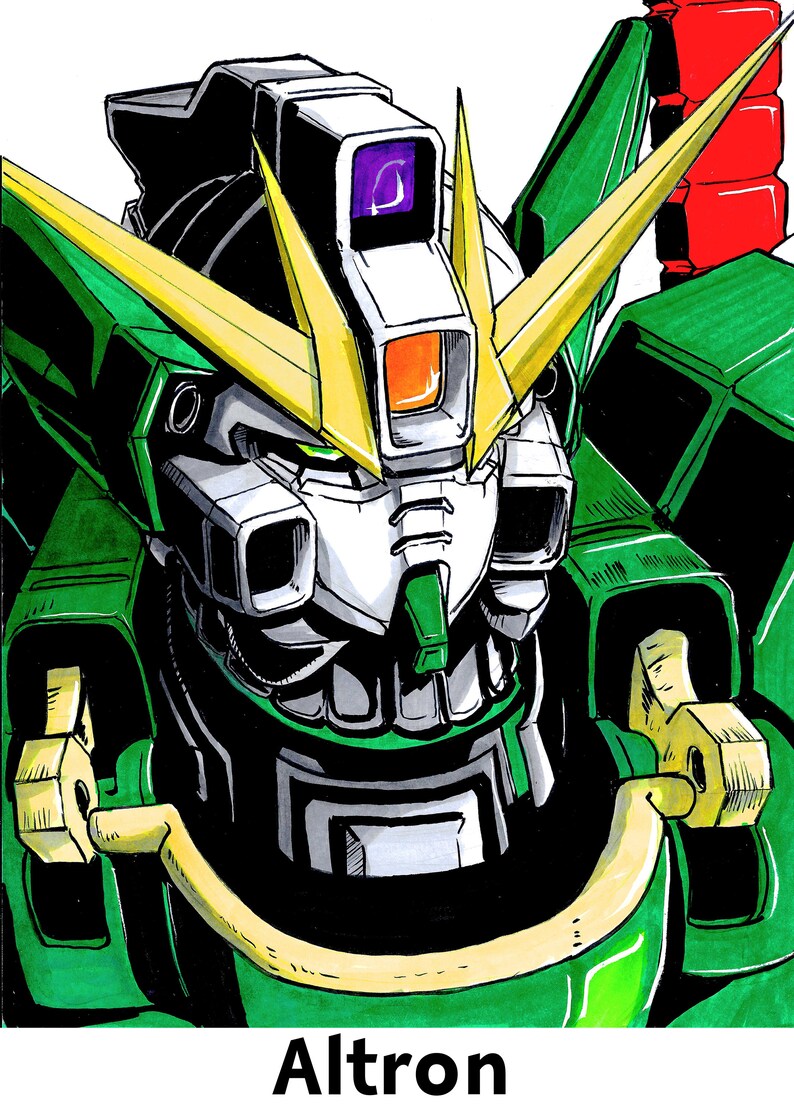 ENDLESS WALTZ Gundam Wing Art Print - Etsy