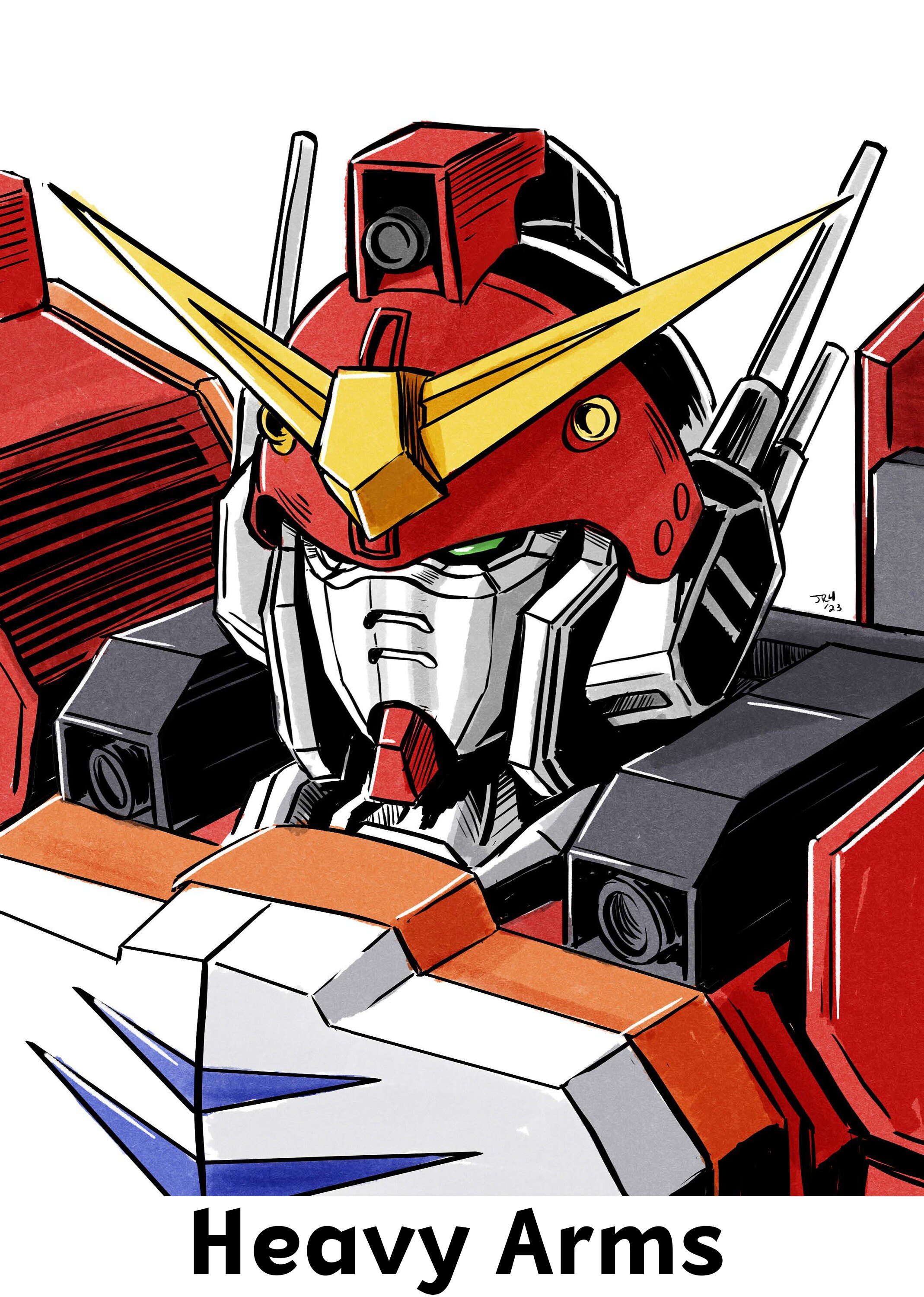 Gundam Wing Art Print - Etsy
