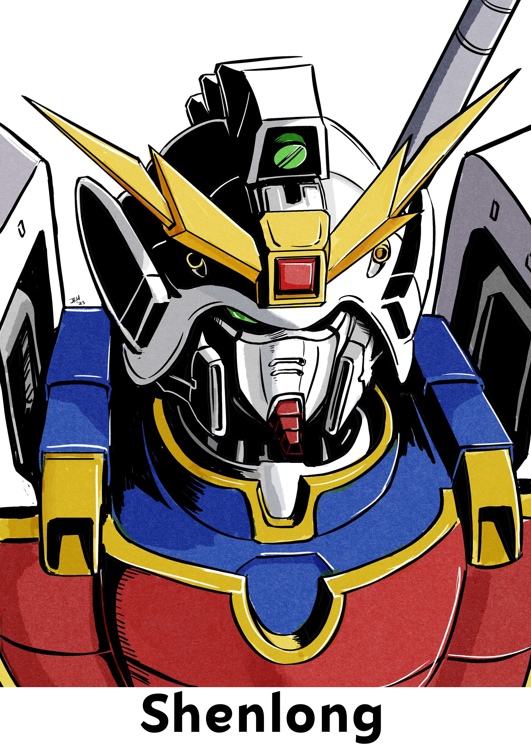 Gundam Wing Art Print - Etsy