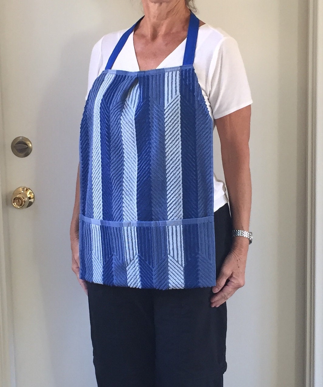Handy Adult Apron Bib. Brown Red Green Blue Gray or Teal - Etsy