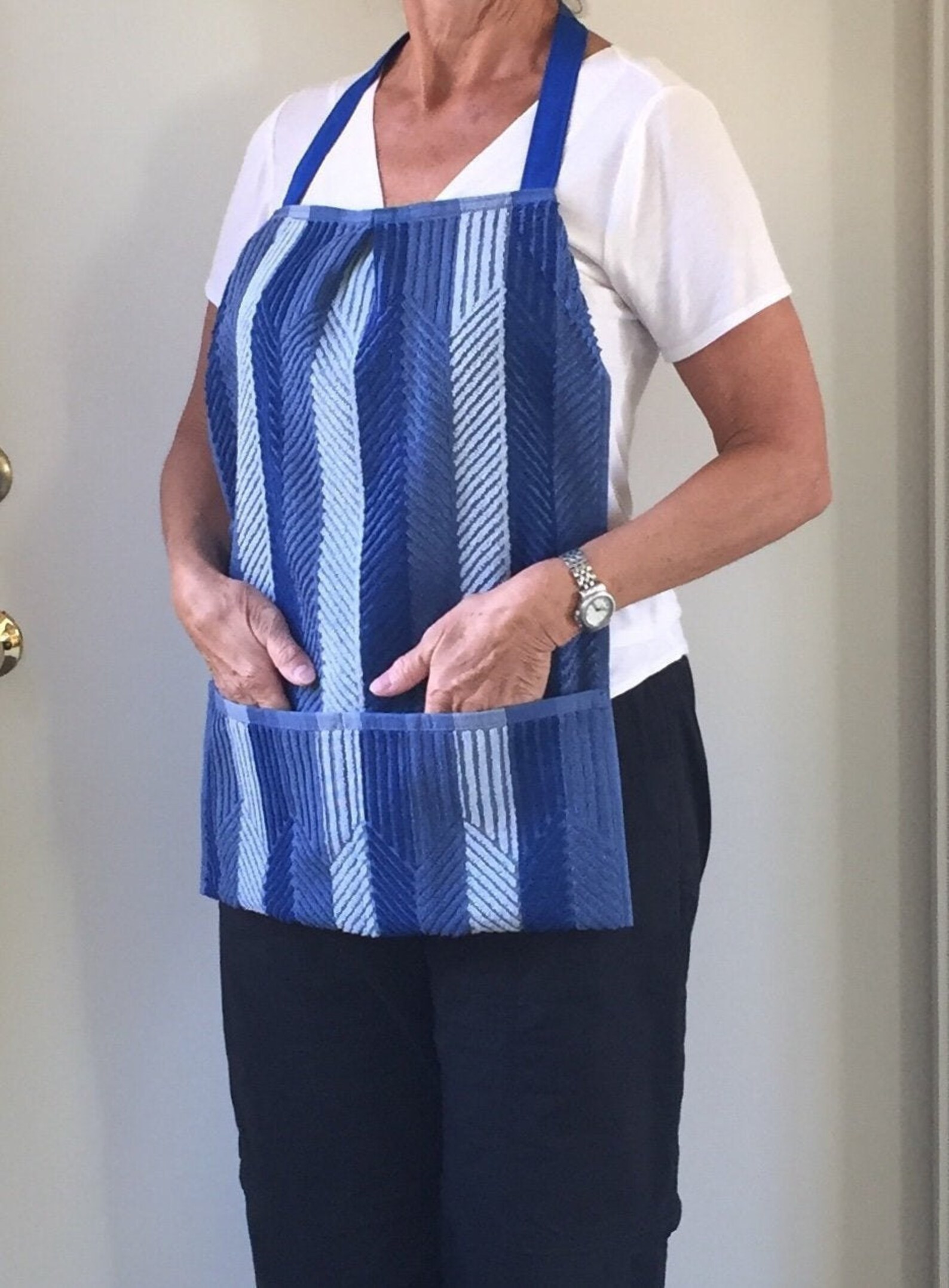 Handy Adult Apron Bib. Brown Red Green Blue Gray or Teal - Etsy