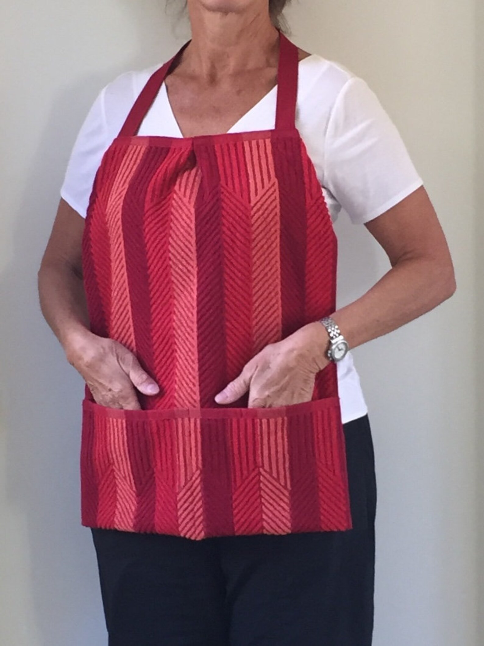 Handy Adult Apron Bib. Brown Red Green Blue Gray or Teal - Etsy