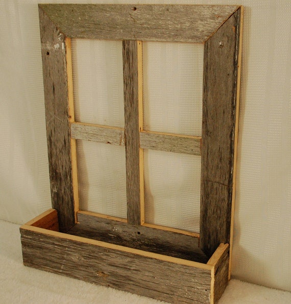 Rustic Barn Wood Window Box