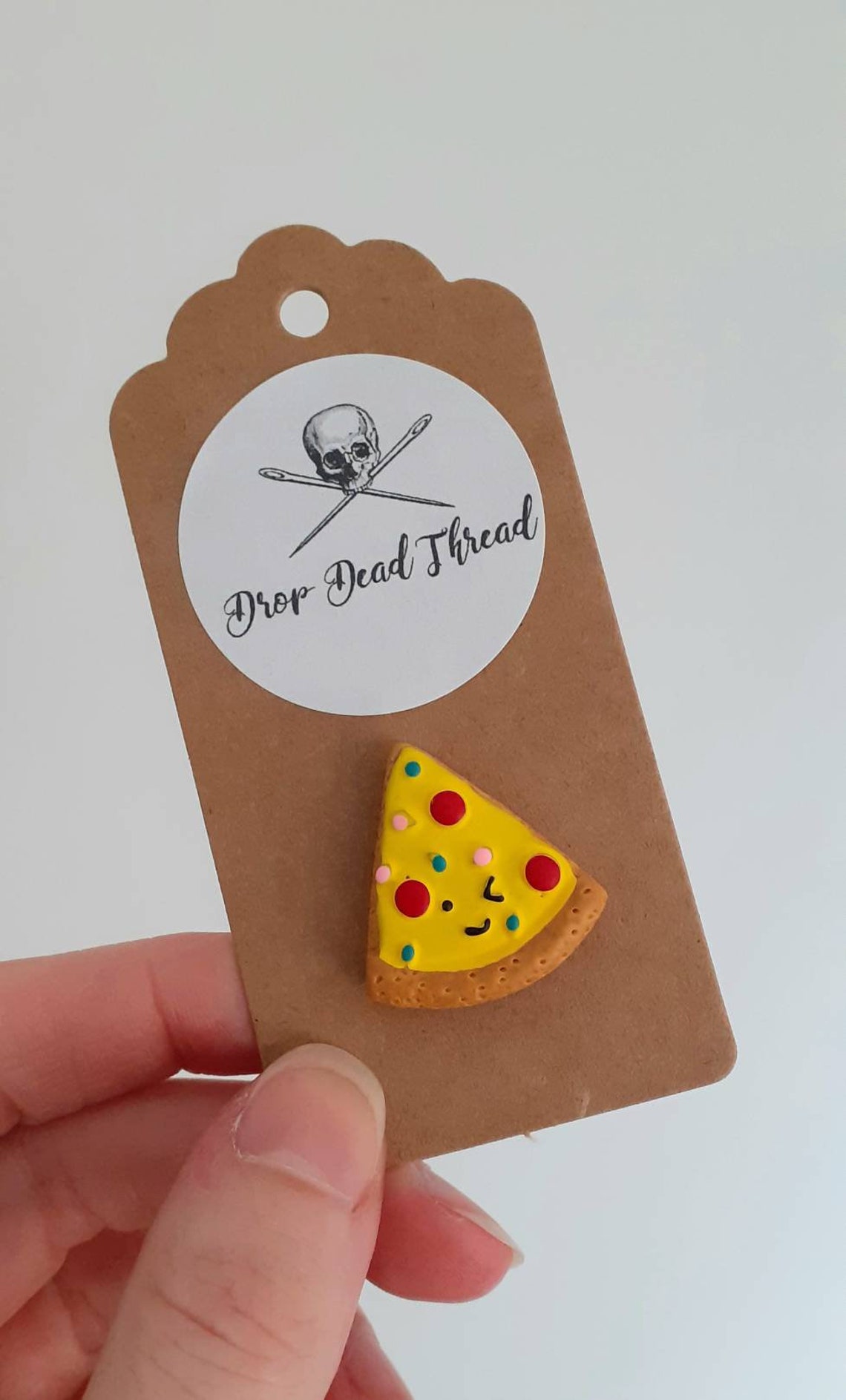 Cute kawaii pizza needle minder needle nanny cross stitch | Etsy