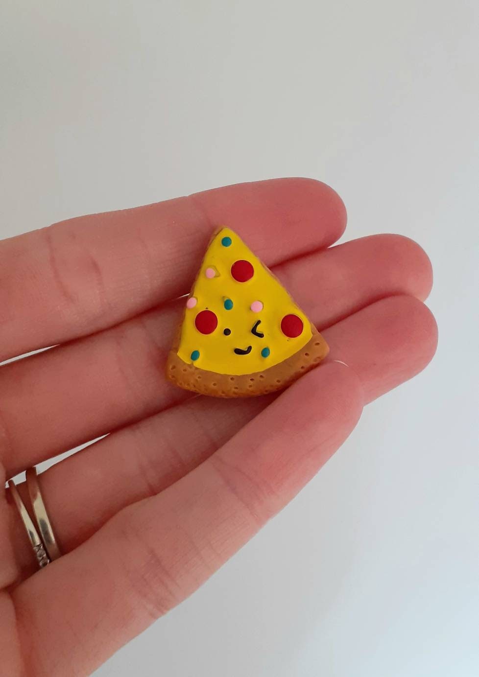 Cute kawaii pizza needle minder needle nanny cross stitch | Etsy