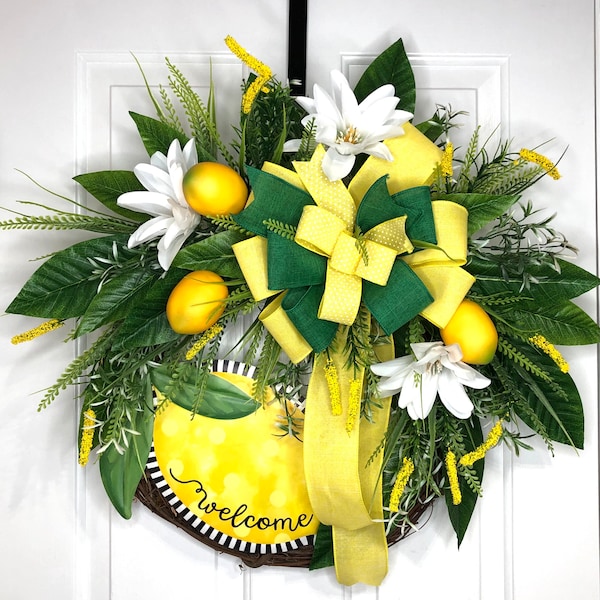 Welcome Grapevine Wreath - Etsy