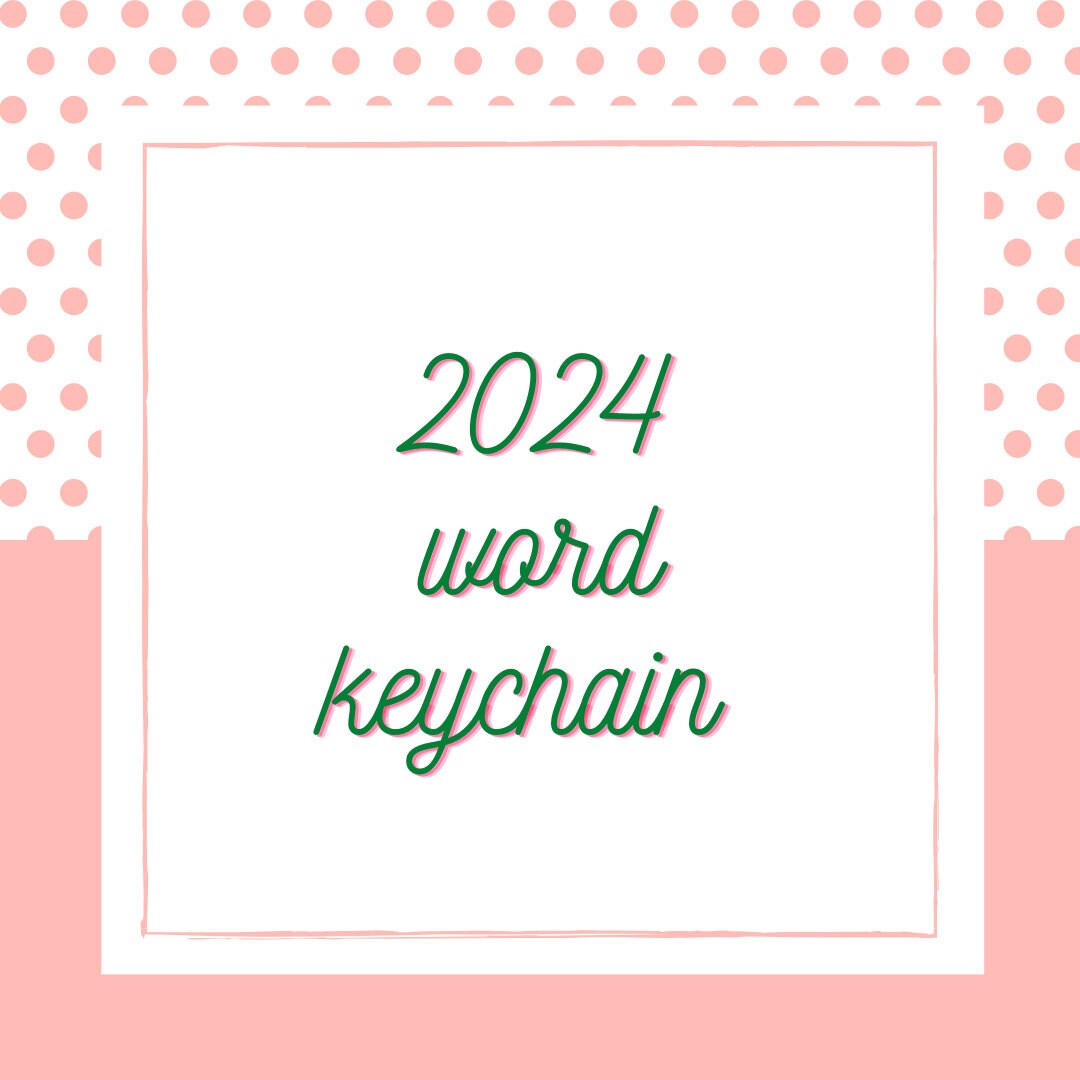 2024 Word Key Chain - Etsy