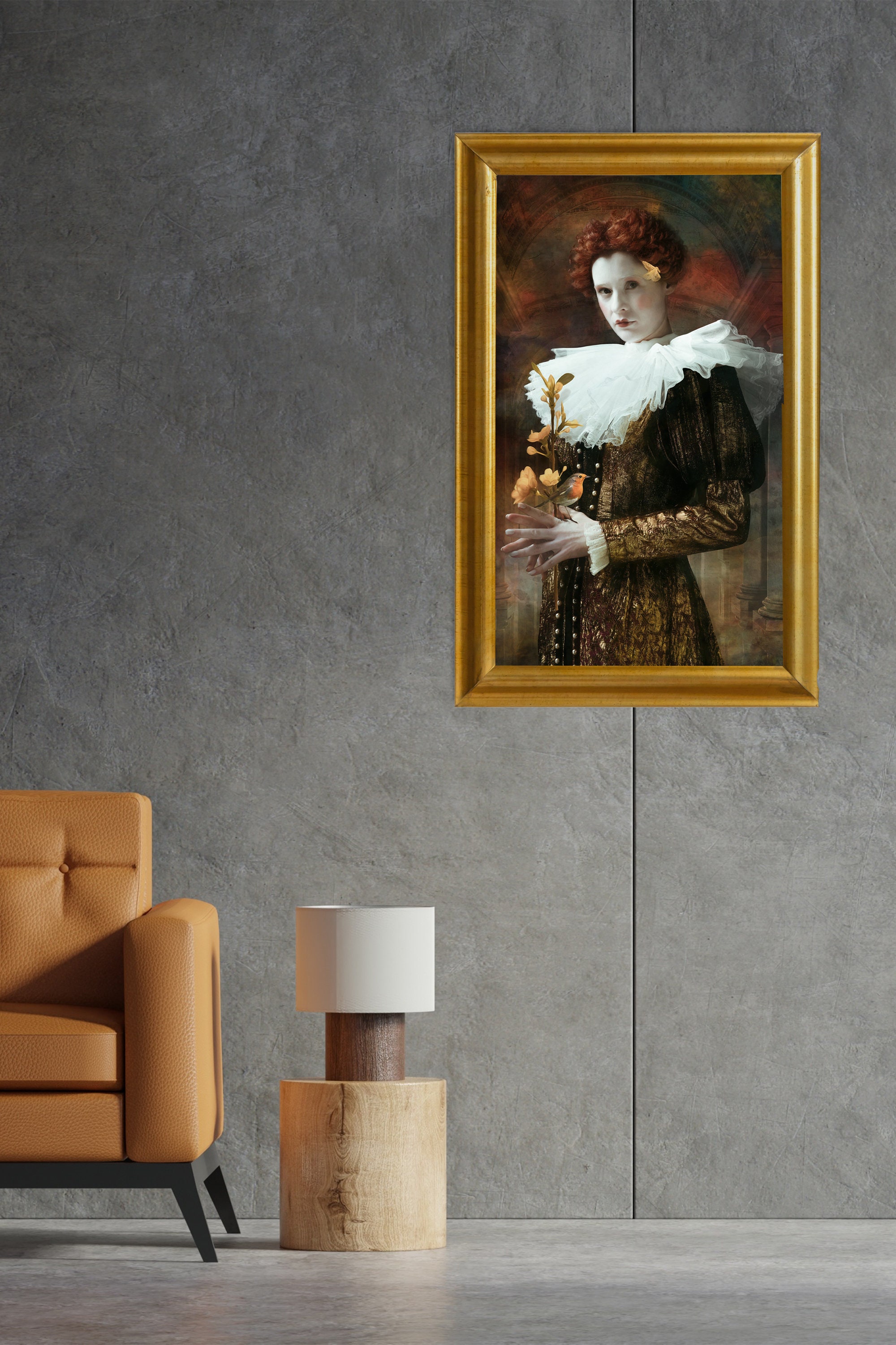 Art, Wall Décor, Queen, Bess, Elizabeth, Ruff, Red Hair, Palace ...