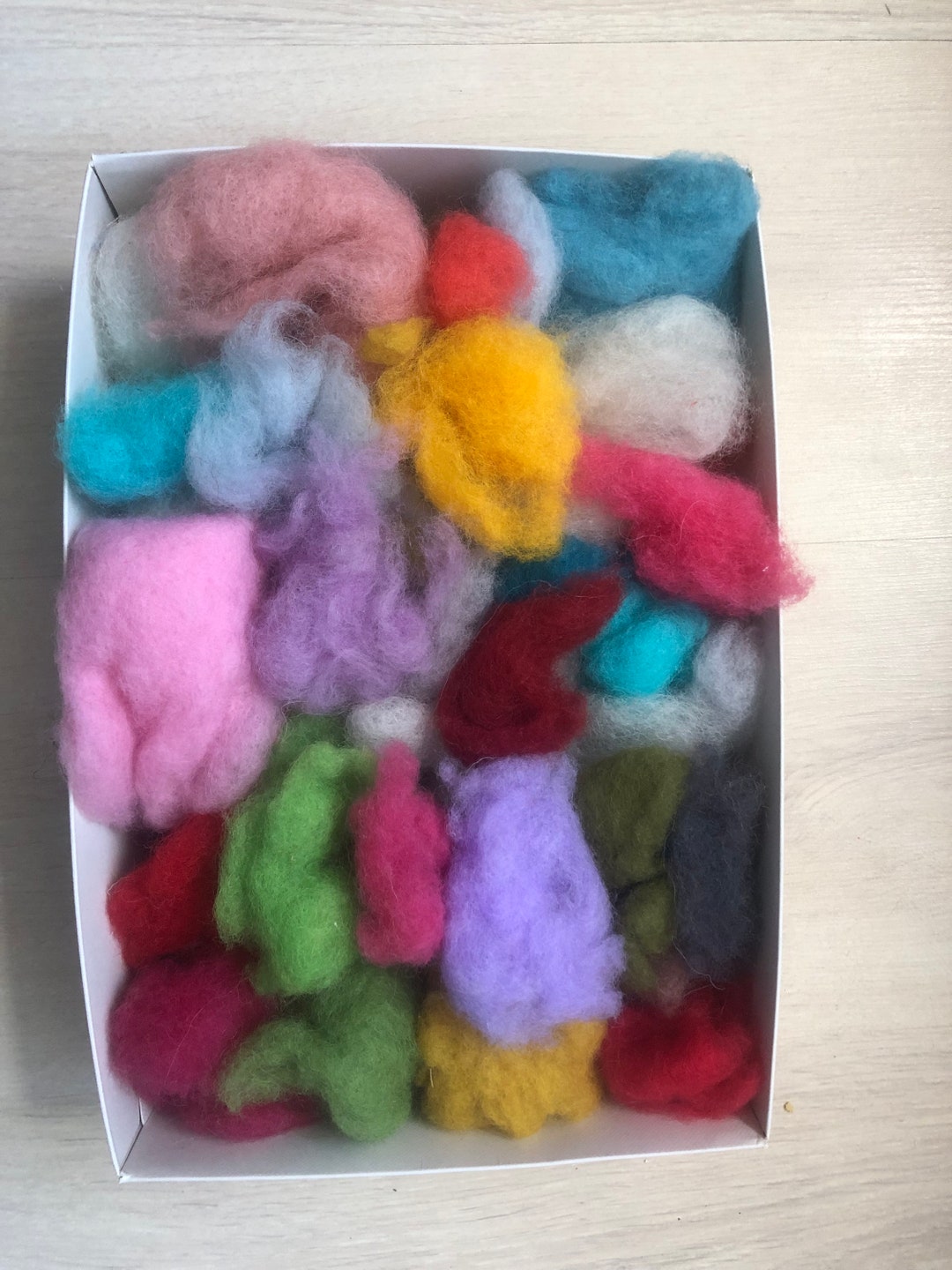 Needle Felting | Carded Scrap Wool | Natural & Animal Colors | Wool ...