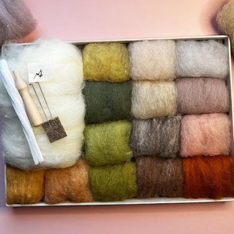 Sheep needle felting kit beginner - Etsy.de