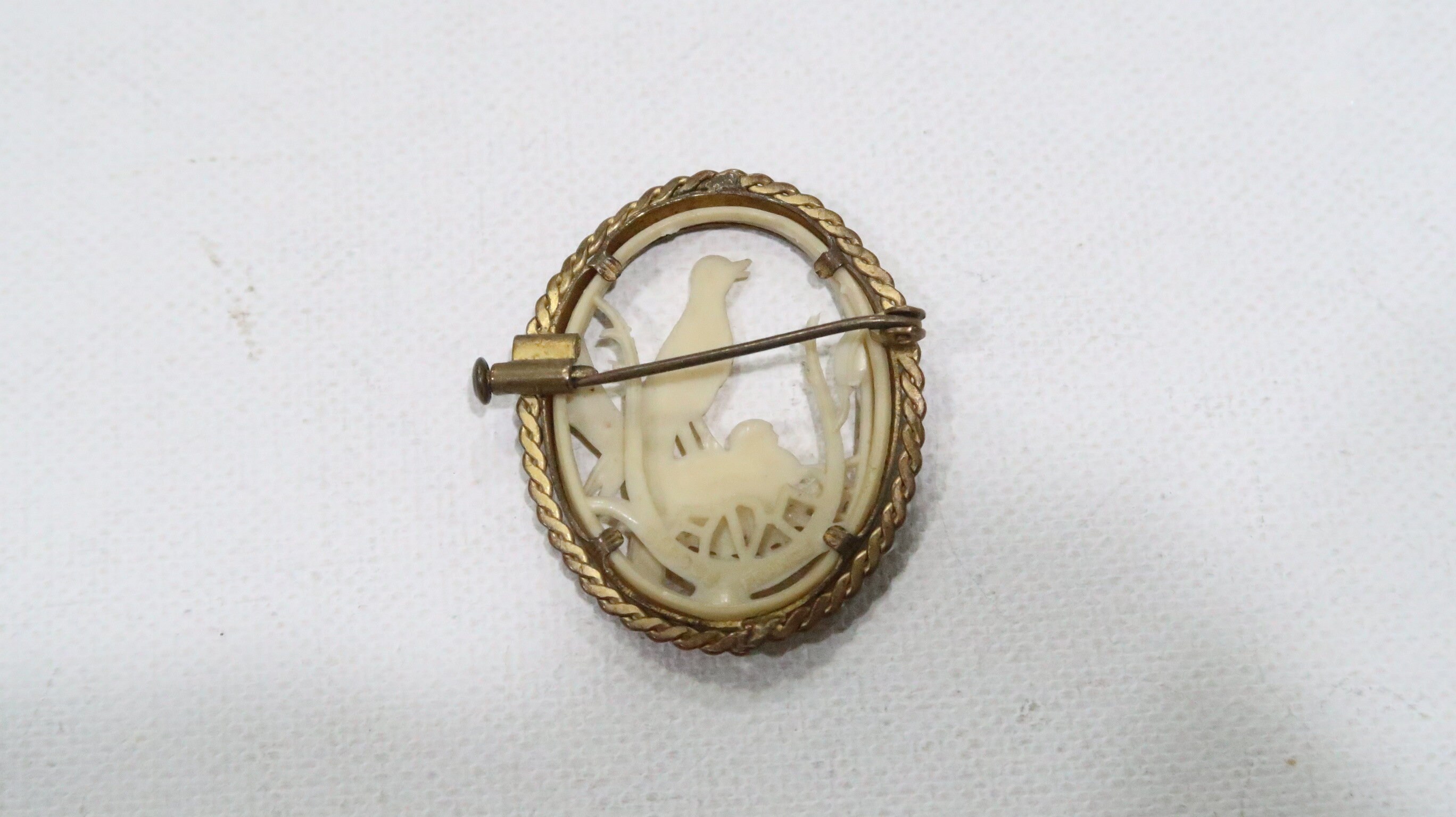 Vintage French Depose Pin With Bird's Nest Detail in - Etsy