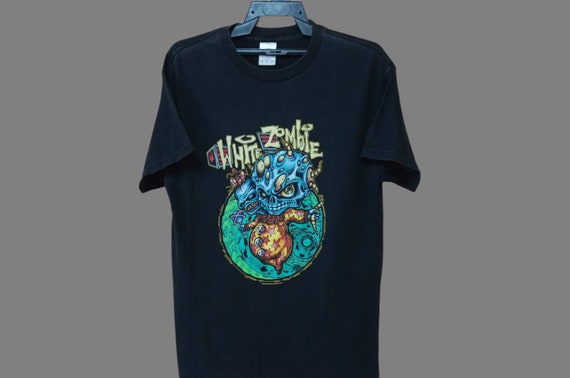 Vintage WHITE ZOMBIE American Heavy Metal Band Black… - Gem