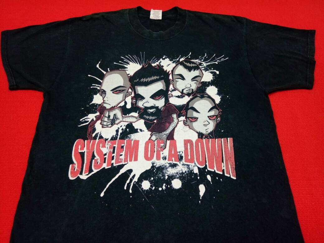Vintage System of a Down Band T Shirt - Etsy Vintage System of a Down Band T Shirt - Etsy