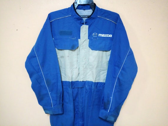Vintage Mazda Sport Car Racing Team Overall Coveralls… - Gem