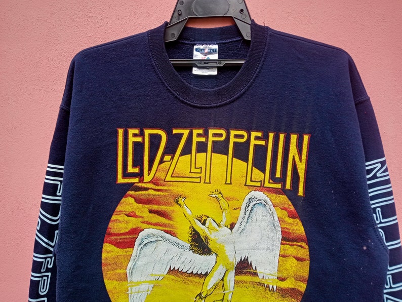 Vintage Led Zeppelin Cover Album Rock Band Dark Blue - Etsy