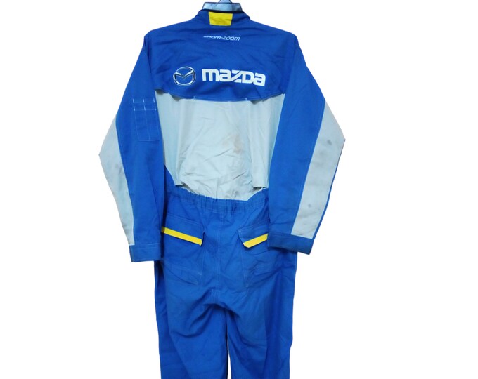 Vintage Mazda Sport Car Racing Team Overall Coveralls Motorsport Car ...
