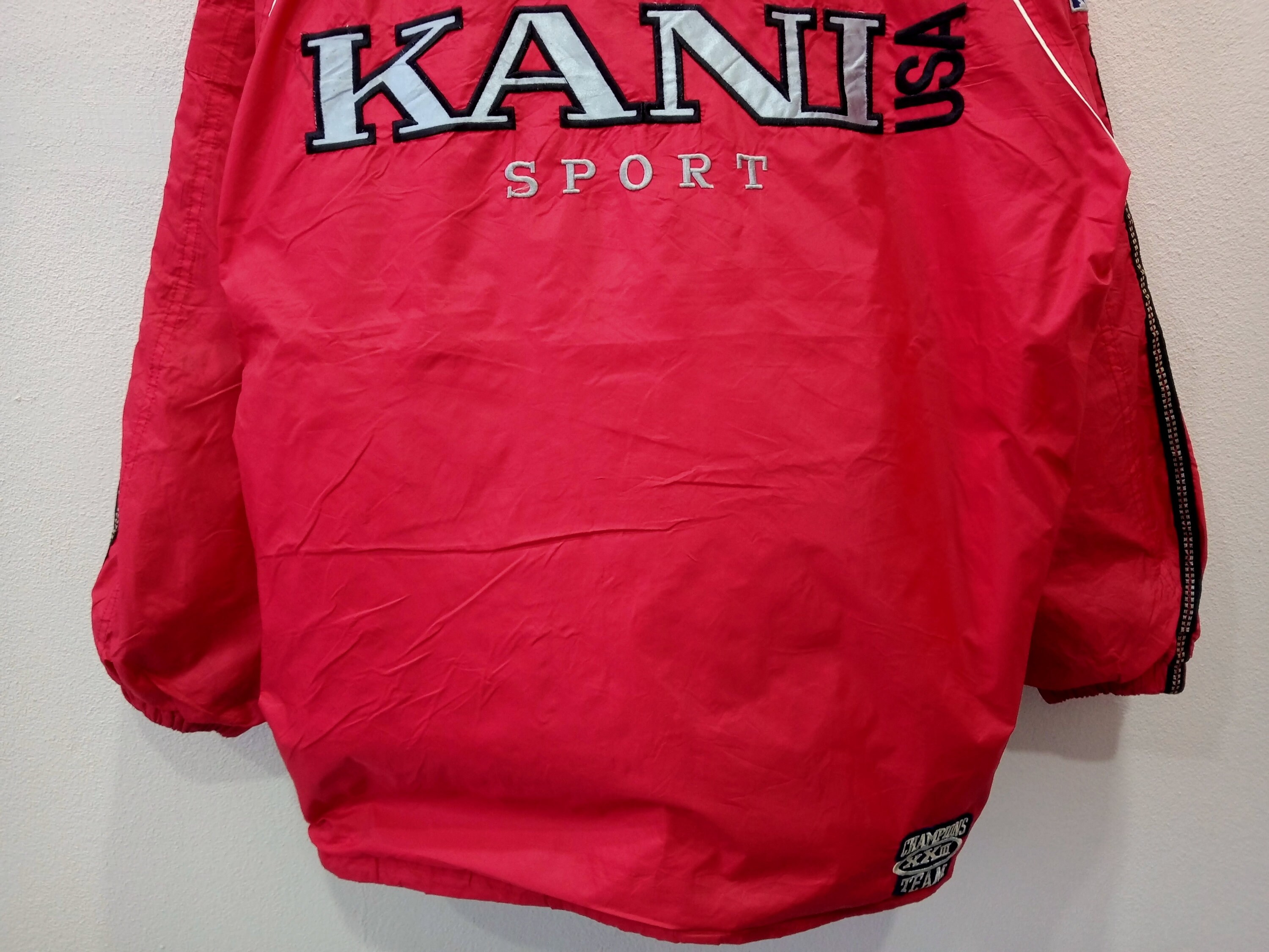 Vintage 90's Karl Kani Sport Red Large Windbreaker Karl Kani Vintage 90's Karl Kani Sport Red Large Windbreaker Karl Kani