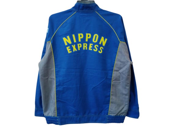 Vintage Nippon Express Blue Worker Uniform Large Jack… - Gem