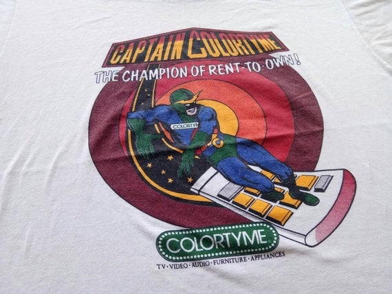 vintage Captain Colortyme tv series 90s xlarge mens t… - Gem