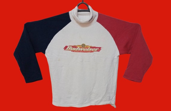 Vintage Budweiser Classic American Beer Brand Crewnec… - Gem