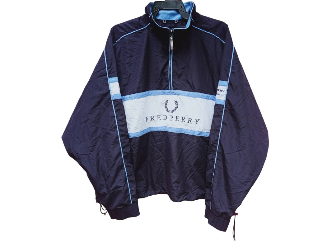 Fred Perry Windbreaker Zipper Warmer Jacket Large Vintage Fred - Etsy
