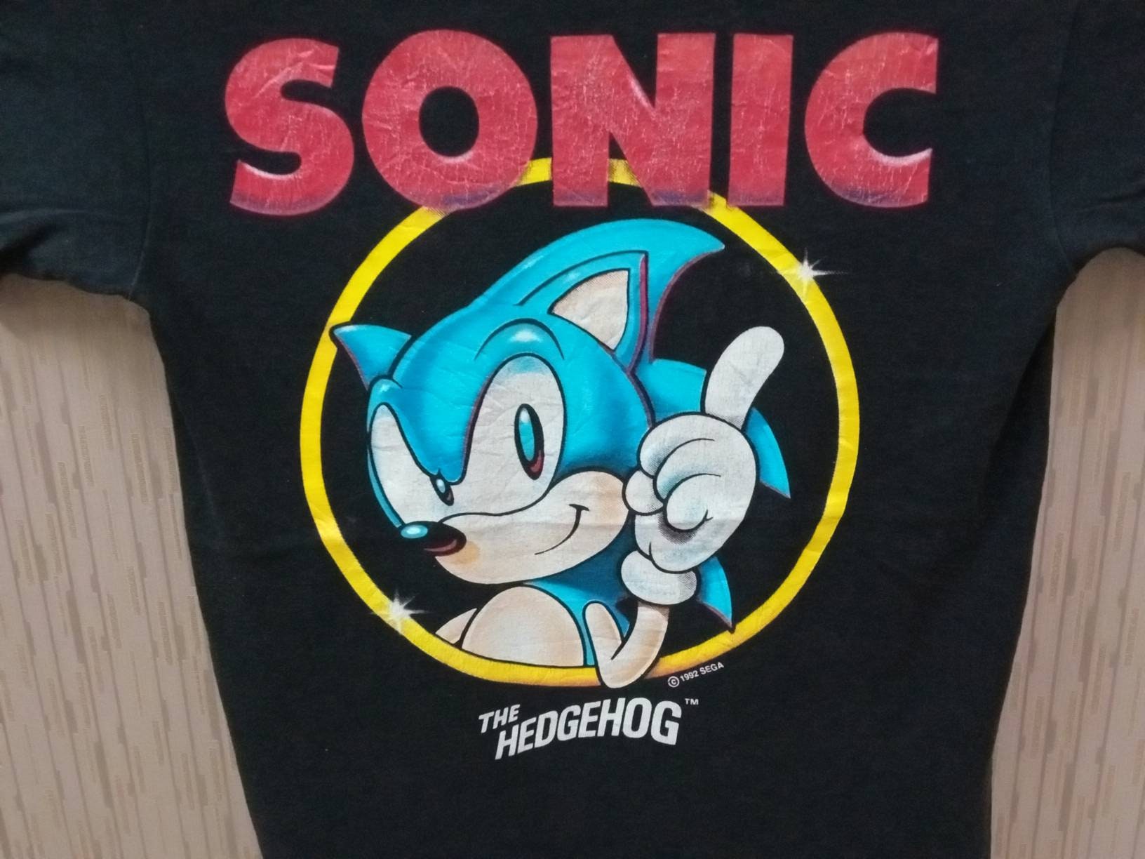 Vintage 90s Sonic the Hedgehog Black Medium Shirts Movie Vintage 90s Sonic the Hedgehog Black Medium Shirts Movie